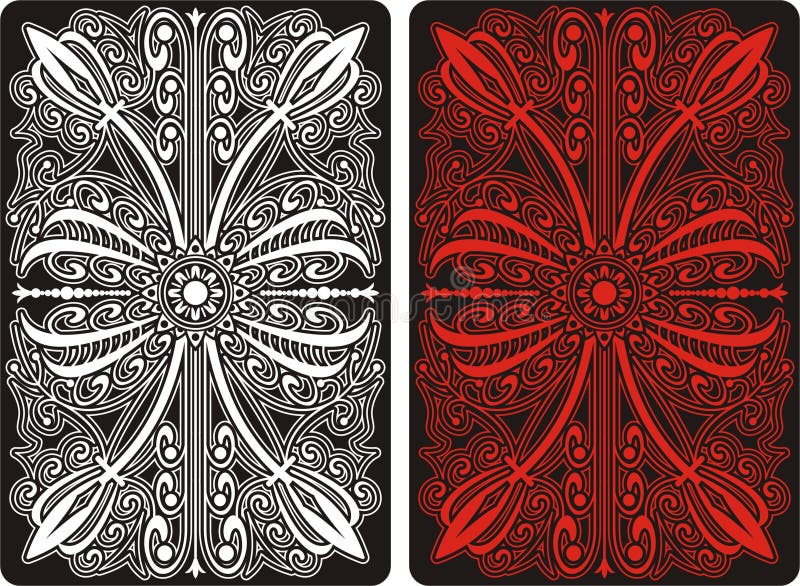 Playing Card Back Side 62x90 Mm Stock Vector - Illustration of ...