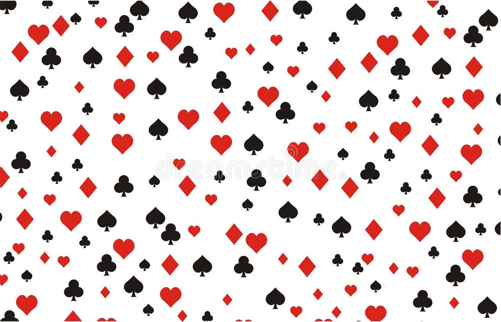 Playing Card Background Pattern Stock Vector - Illustration of lucky ...
