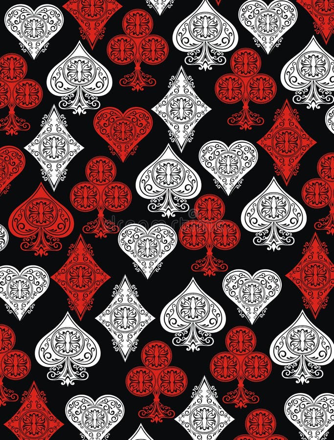 Playing card background stock vector. Illustration of spade - 94061889