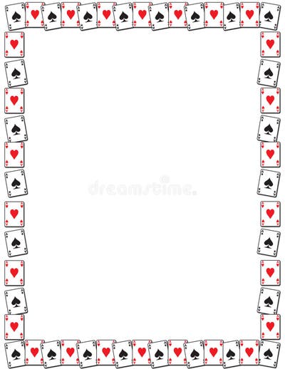 Playing Cards Suits Border Stock Illustrations – 52 Playing Cards Suits ...