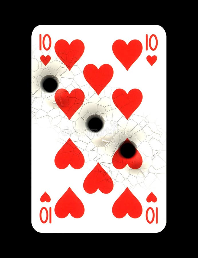 Playing Card Bullet Holes Stock Illustrations – 3 Playing Card Bullet ...