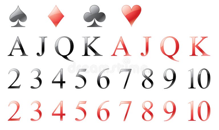 Playing Card Clover Symbol Stock Illustrations – 1,309 Playing Card ...