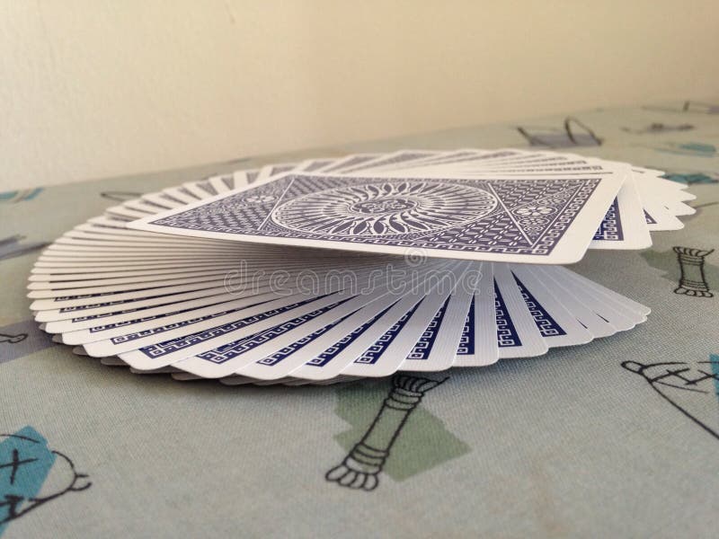 Playing Card Fanning stock photo. Image of linoid, finish - 46825526