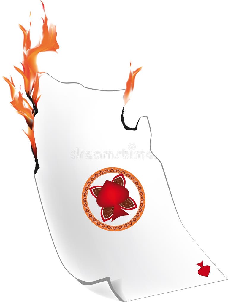 Playing Card Fire Stock Illustrations – 778 Playing Card Fire Stock ...