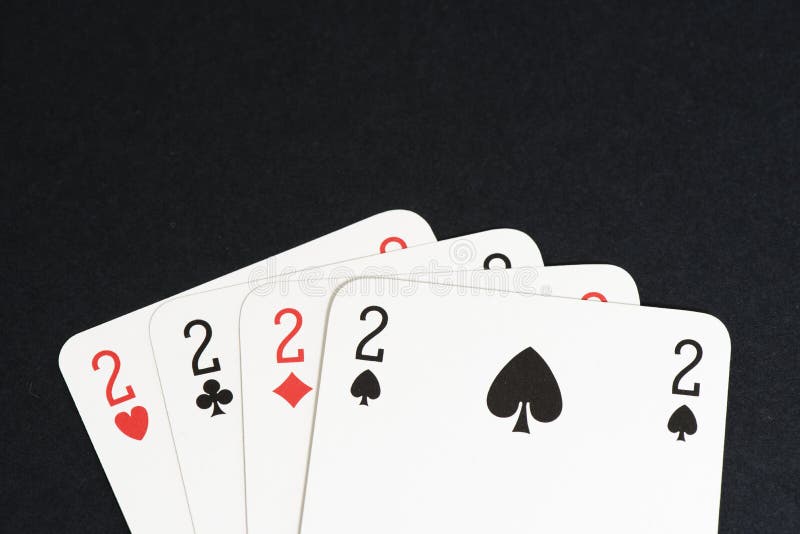Playing Card, Four of a Kind Cards Stock Photo - Image of gamble ...