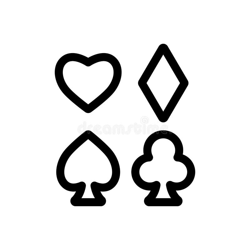 Playing Card Template Logo and Symbol Vector Stock Vector ...