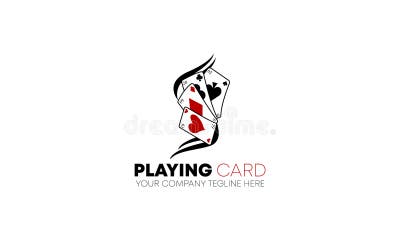 Unique Playing Card Logo Design Vector Stock Vector - Illustration of ...