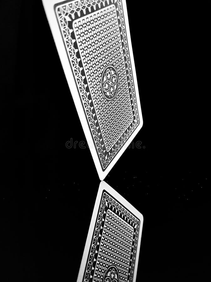 Playing card reflection stock image. Image of play, indoor - 178712153