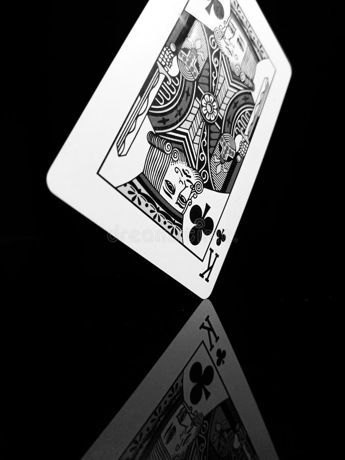 Playing card reflection stock photo. Image of drawing - 178712894