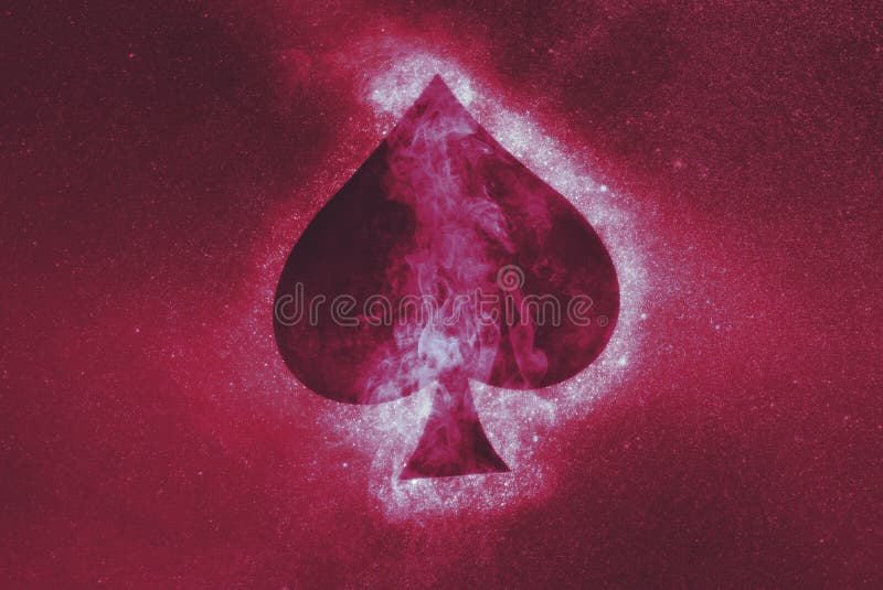Spade on Abstract Background Stock Photo - Illustration of flowers ...