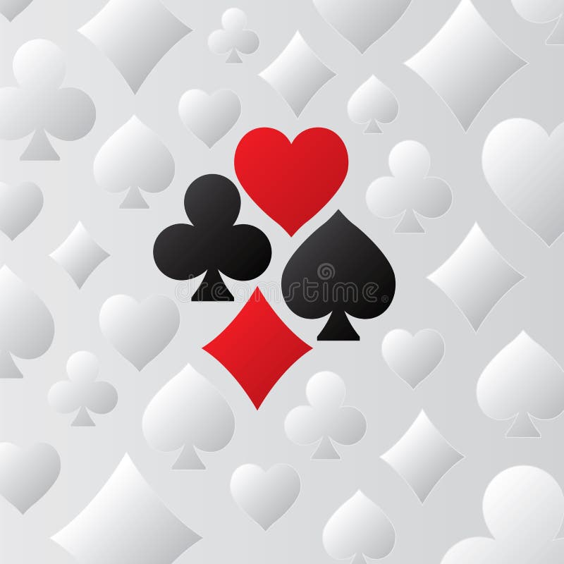 Playing Card suits pattern stock vector. Illustration of deck - 53493672