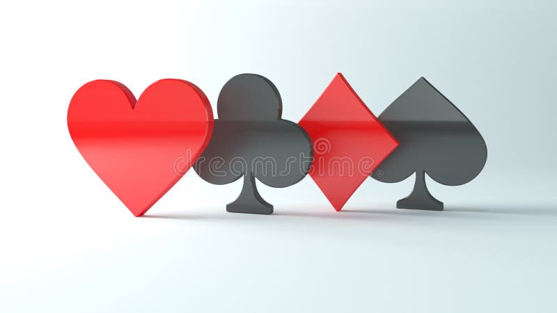 Playing card symbols. stock photo. Image of white, clubs - 170228426