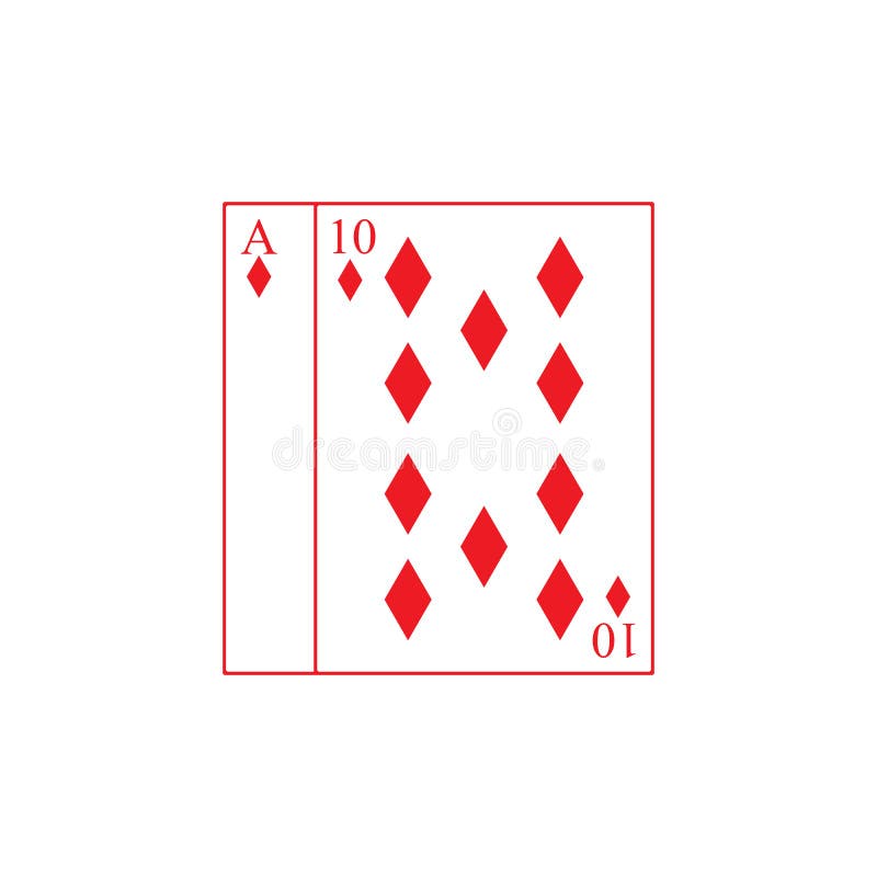 Playing Card Template Logo and Symbol Vector Stock Illustration ...