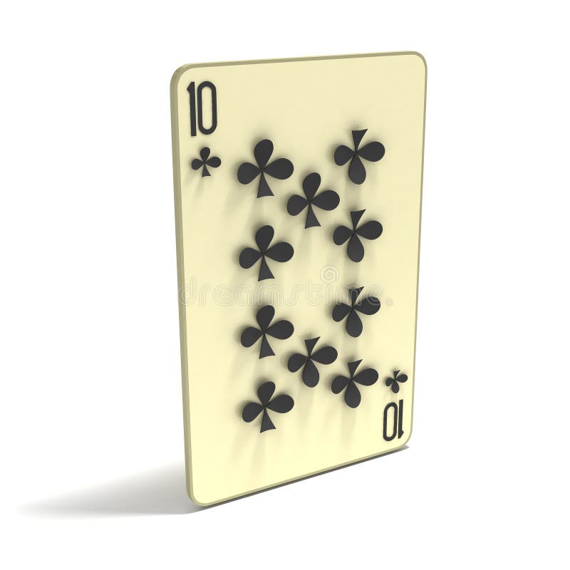 Playing Card: Ten Of Clubs, Classic Variant Picture. Image: 4123376