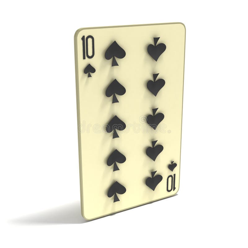 Playing Card: Ten Of Spades Picture. Image: 4123506