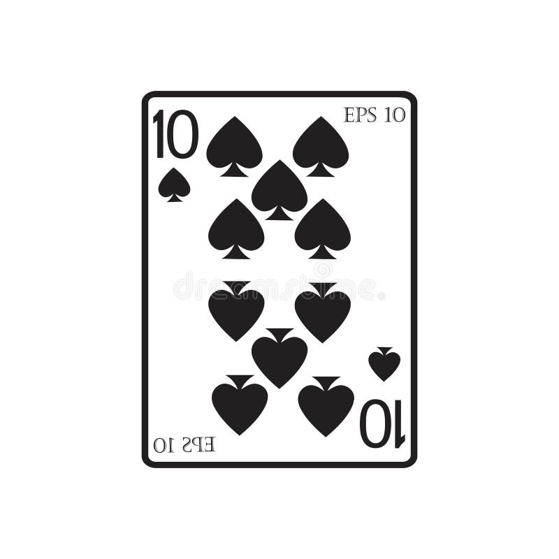 Playing Card Vector Icon Illustration Design Stock Vector ...