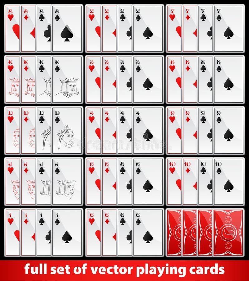 Classic Playing Cards stock vector. Illustration of diamond - 22109373