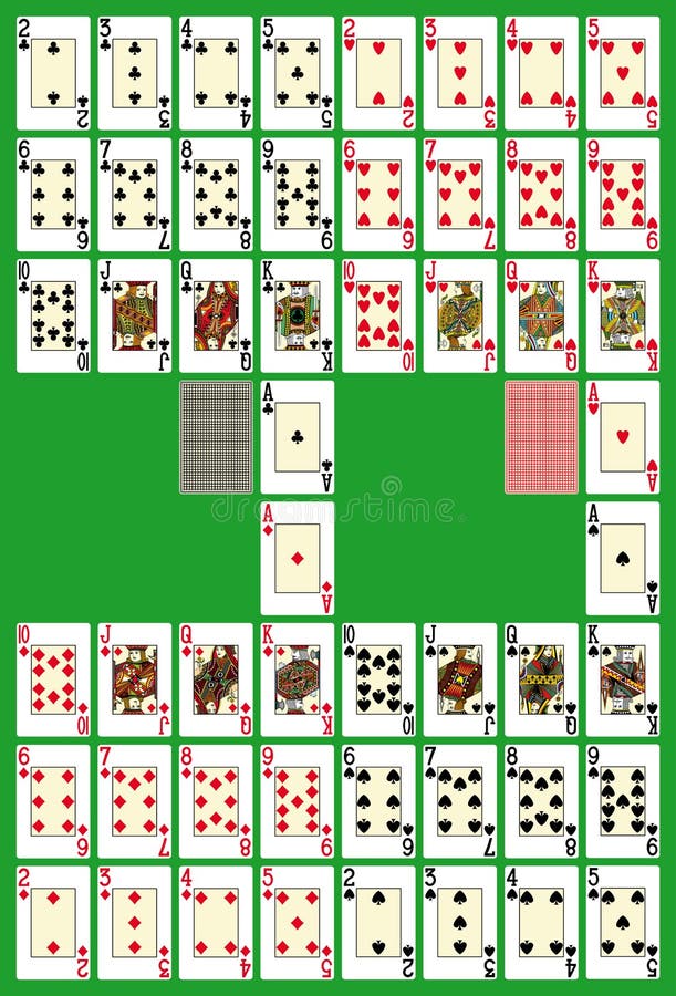 Classic Playing Cards - Spades Stock Vector - Illustration of clip ...