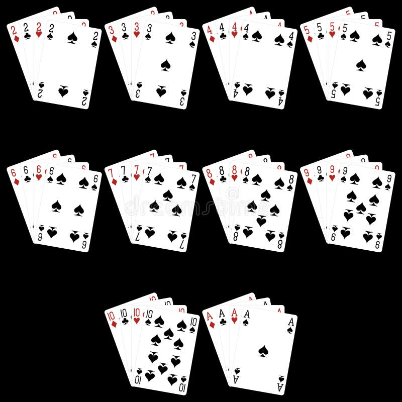 Poker playing cards stock vector. Illustration of gamble - 17836047