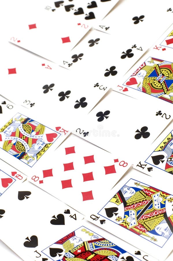 Playing Poker Cards stock image. Image of casino, gamble - 35213