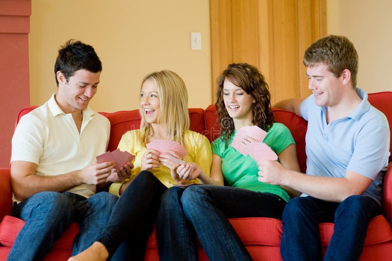 Playing Cards stock image. Image of smiling, casual, attractive - 6433387