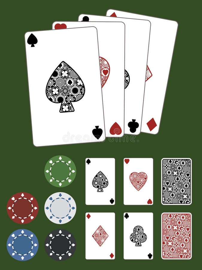 Classic Playing Cards - Clubs Stock Vector - Illustration of game ...