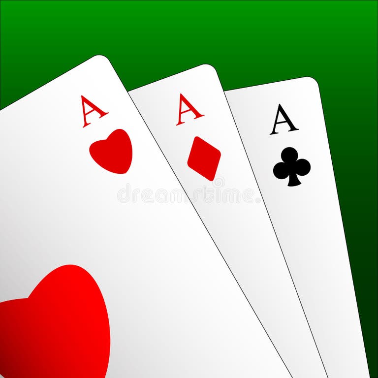 Three Aces Playing Cards Stock Illustrations – 1,526 Three Aces Playing ...