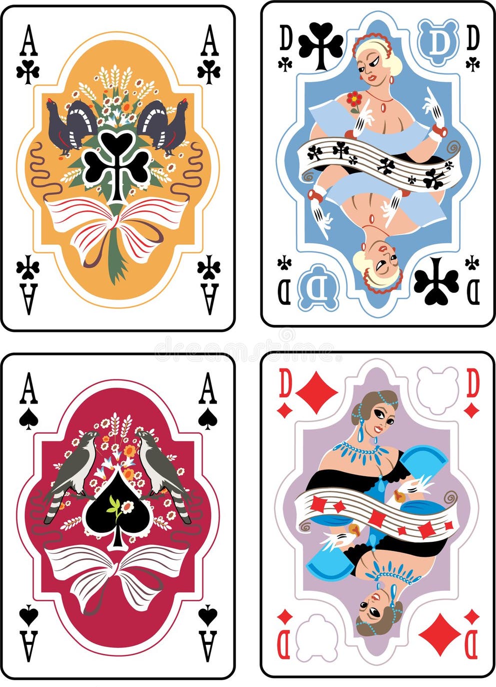 Playing Cards Cartoon Stock Illustrations – 5,006 Playing Cards Cartoon ...