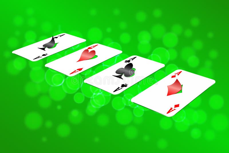 Playing Cards on an Abstract Background. Stock Vector - Illustration of ...