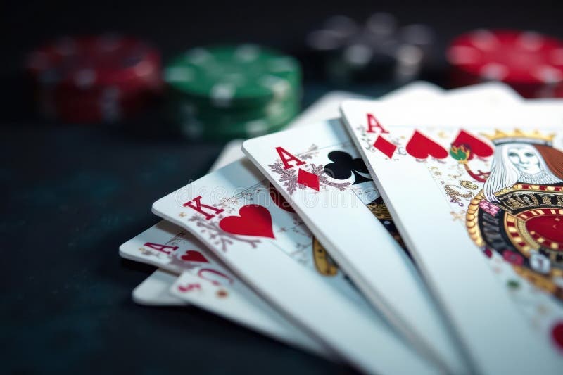 Playing Cards Arranged in a Royal Flush Sequence , Graphic, Risk ...