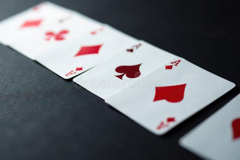 Playing Cards Arranged in a Sequence Showing an Ace Pattern , Texture ...