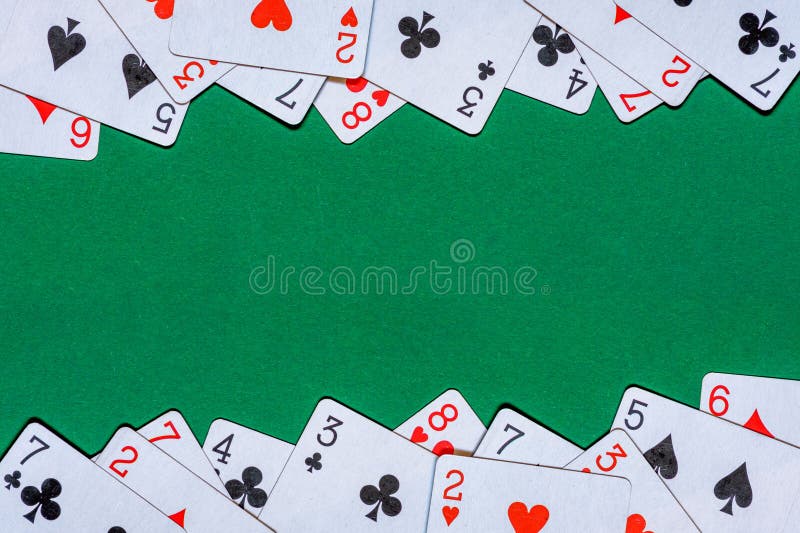 Playing cards border stock photo. Image of game, luck - 306573174
