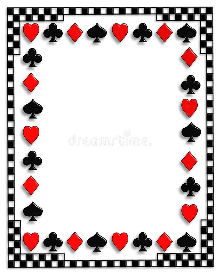 Playing Cards Border Stock Illustrations – 611 Playing Cards Border ...