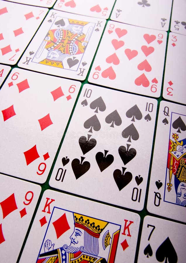 52 pickup Poker Cards stock photo. Image of play, card, chance - 35218