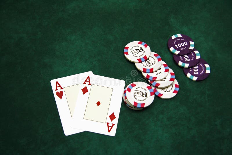 Playing Cards and Chips on a Table Stock Photo - Image of gaming, cards ...