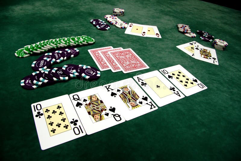 Playing Cards and Chips on a Table Stock Image - Image of betting, luck ...