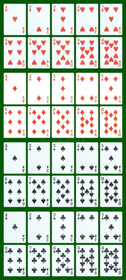 Playing cards - Ten stock illustration. Illustration of closeup - 28373959