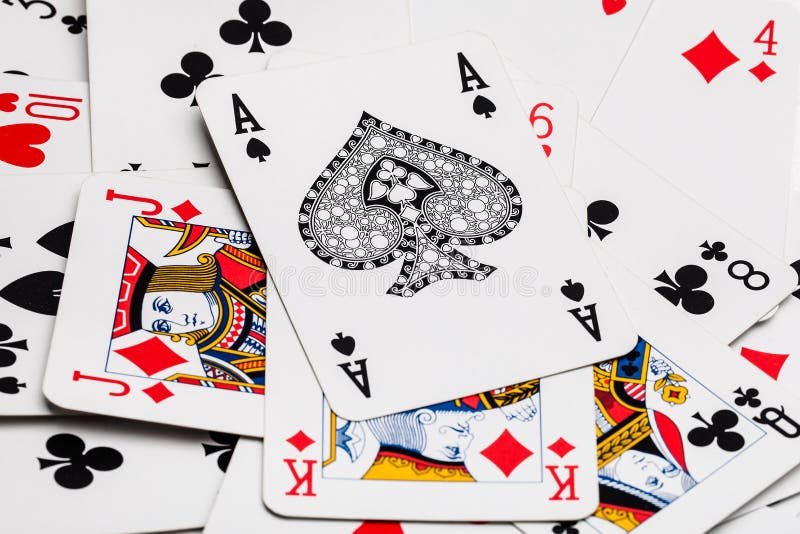Playing cards close-up stock photo. Image of deck, hand - 117308198