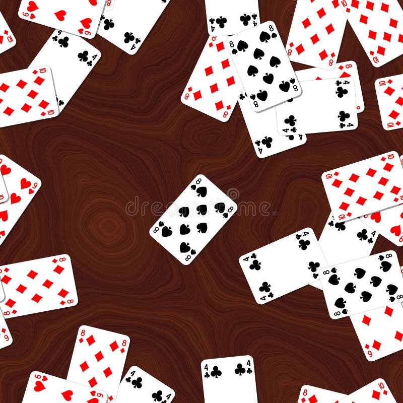Poker Cards Full Set Four Color Classic Design Stock Vector ...