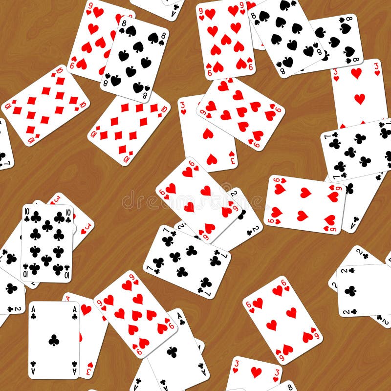 Playing Card Set Generated Hires Texture Stock Illustration ...