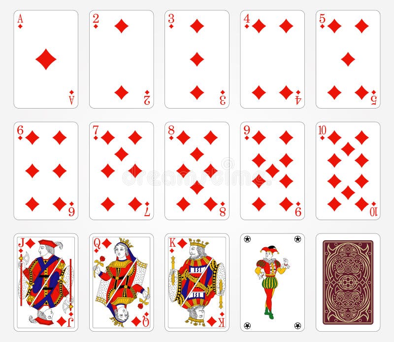Ace of Diamonds Original Playing Card Design Stock Illustration ...