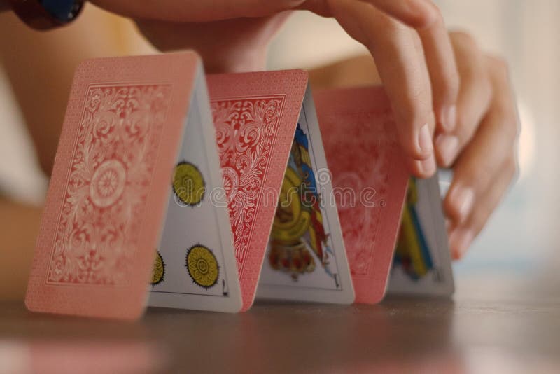 Playing Cards in a Different Way Stock Photo - Image of playing, macro ...