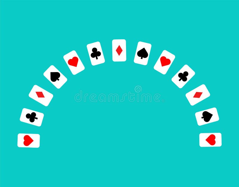 Playing Cards Fan. Poker Cards Vector Illustration Stock Vector ...