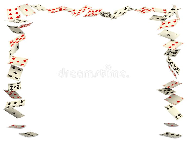 Playing cards frame stock illustration. Illustration of game - 28689913