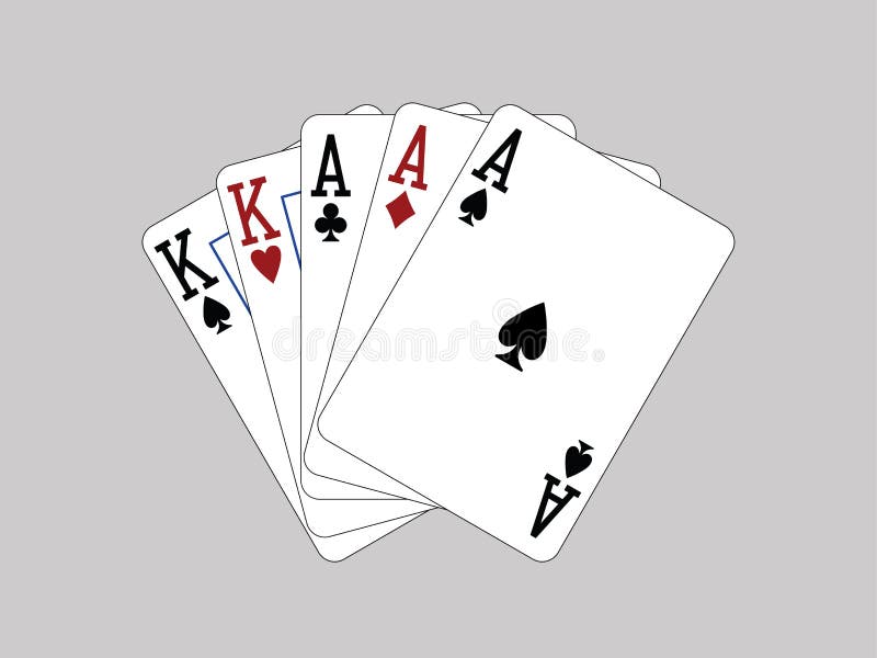 Playing Cards - Full House stock vector. Illustration of full - 192184522