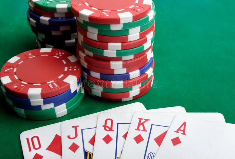 Playing Cards and Gambling Chips Stock Image - Image of blackjack ...