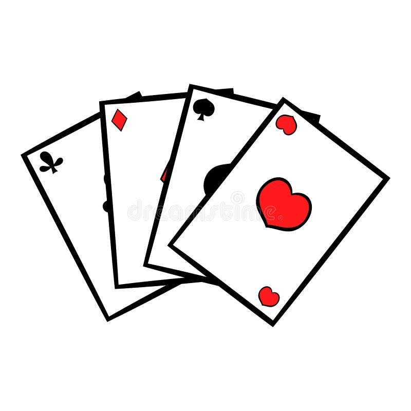 Playing Cards Icon, Icon Cartoon Stock Vector - Illustration of adults ...