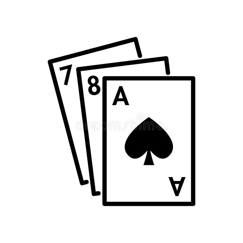 Playing Cards Icon Vector Design Template Basic RGB Stock Illustration ...
