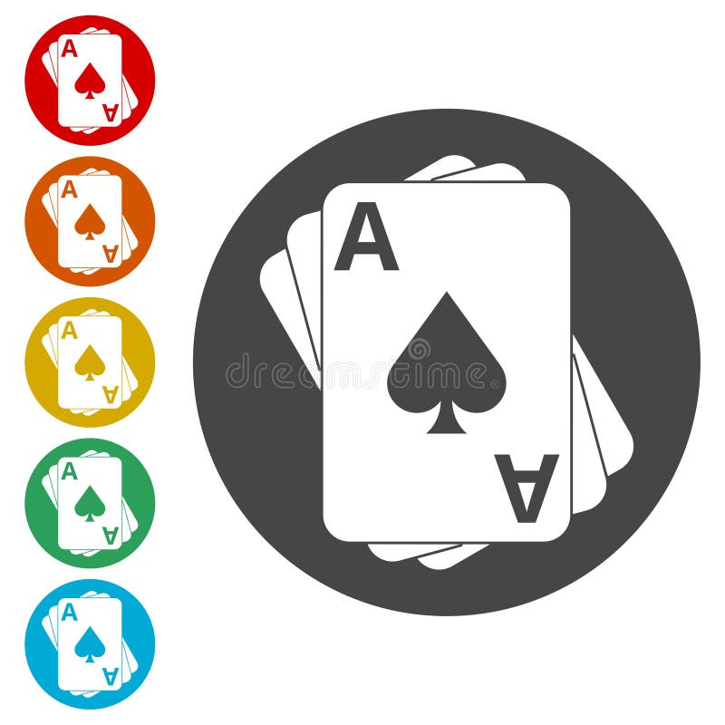 Playing Cards Icons Set - Vector Illustration Stock Vector ...