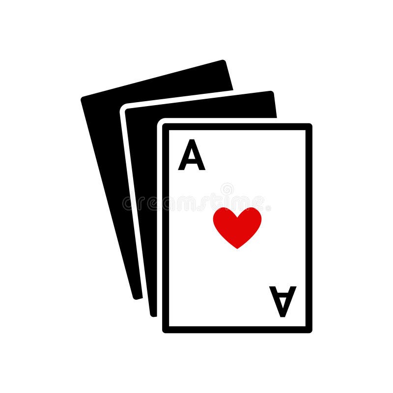 Playing Cards Icons Vector Design Template Stock Illustration ...